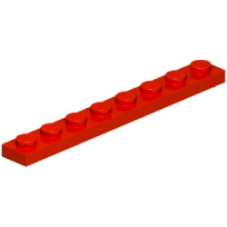 3460-021プレート1×8 レッド - レゴパーツ(LEGO)販売∥StarBrick37(スターブリック)