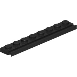 4510-026プレート1×8ドアレール付 ブラック - レゴパーツ(LEGO)販売∥StarBrick37(スターブリック)