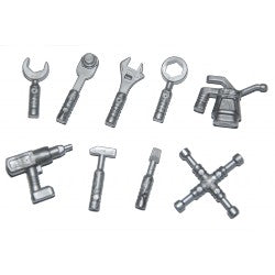 11402-179新型工具9点セット フラットシルバー - レゴパーツ(LEGO)販売∥StarBrick37(スターブリック)