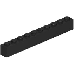 6111-026ブロック1×10 ブラック - レゴパーツ(LEGO)販売∥StarBrick37(スターブリック)