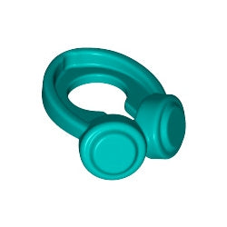 66913-107ヘッドホン ダークターコイズ - レゴパーツ(LEGO)販売∥StarBrick37(スターブリック)
