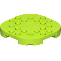 66789-119プレート6×6コーナー丸-足付き ライム - レゴパーツ(LEGO)販売∥StarBrick37(スターブリック)