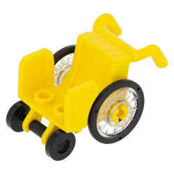 80440c01-024車いす(肘掛け付き) イエロー - レゴパーツ(LEGO)販売∥StarBrick37(スターブリック)